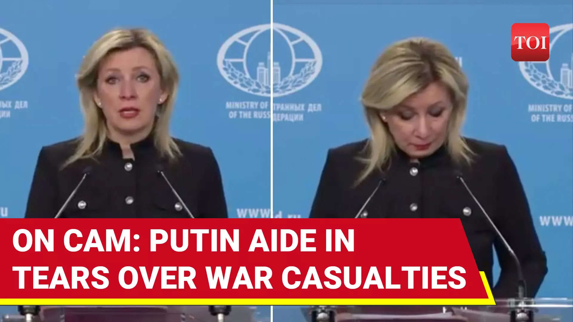 Putin's Spokesperson Breaks Down On LIVE TV; Maria Zakharova Cries ...