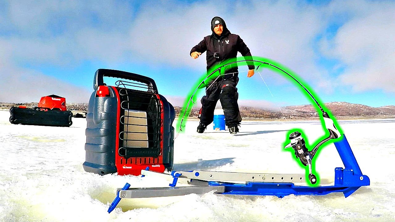 Fishing rod stolen by fish during ice fishing adventure