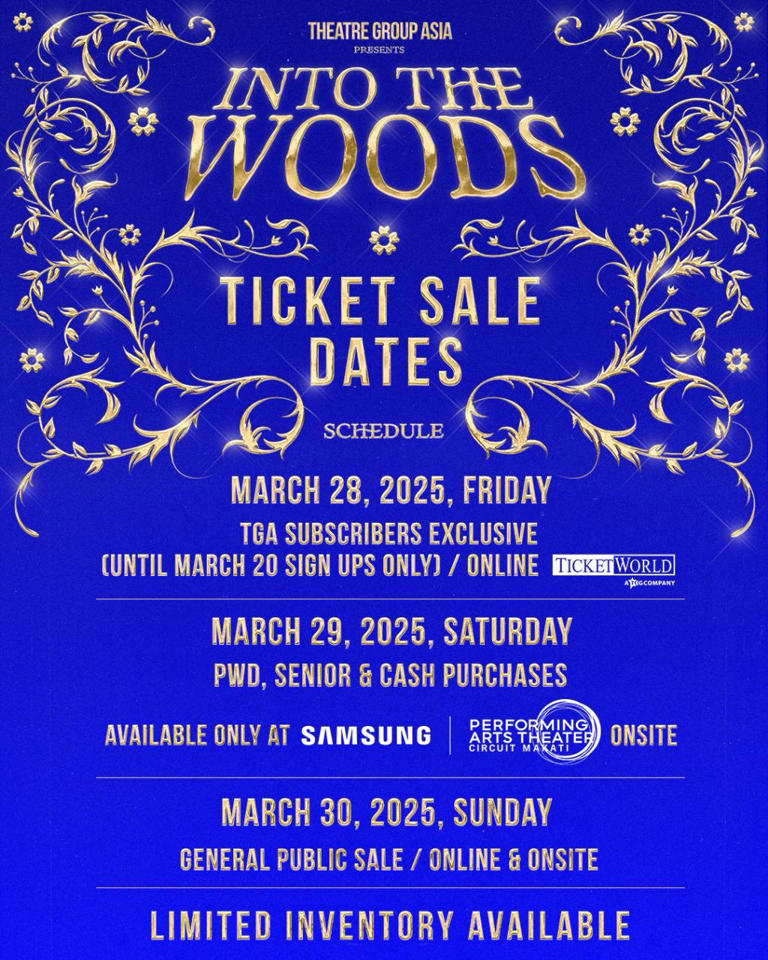 Additional shows, ticket sale dates announced for 'Into the Woods'