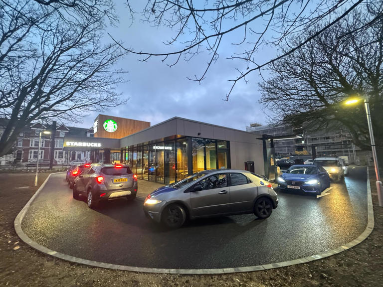 GALLERY: Customers queue for first cuppas at new Starbucks in Skegness