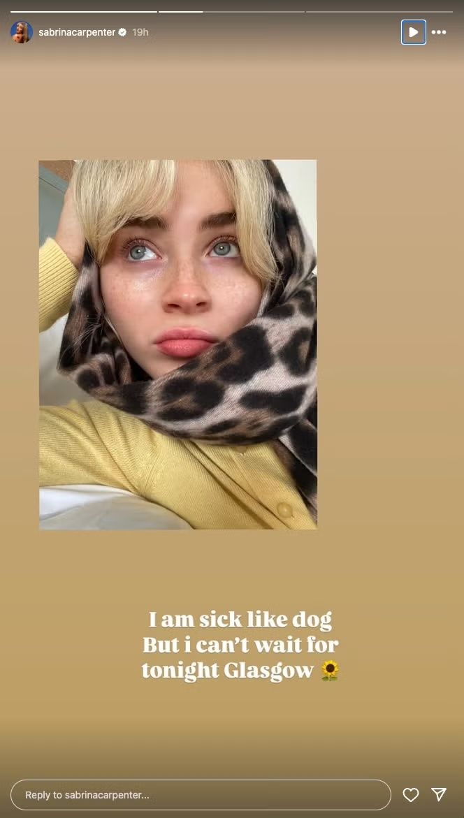 Sabrina Carpenter reveals her natural freckles in no makeup selfie