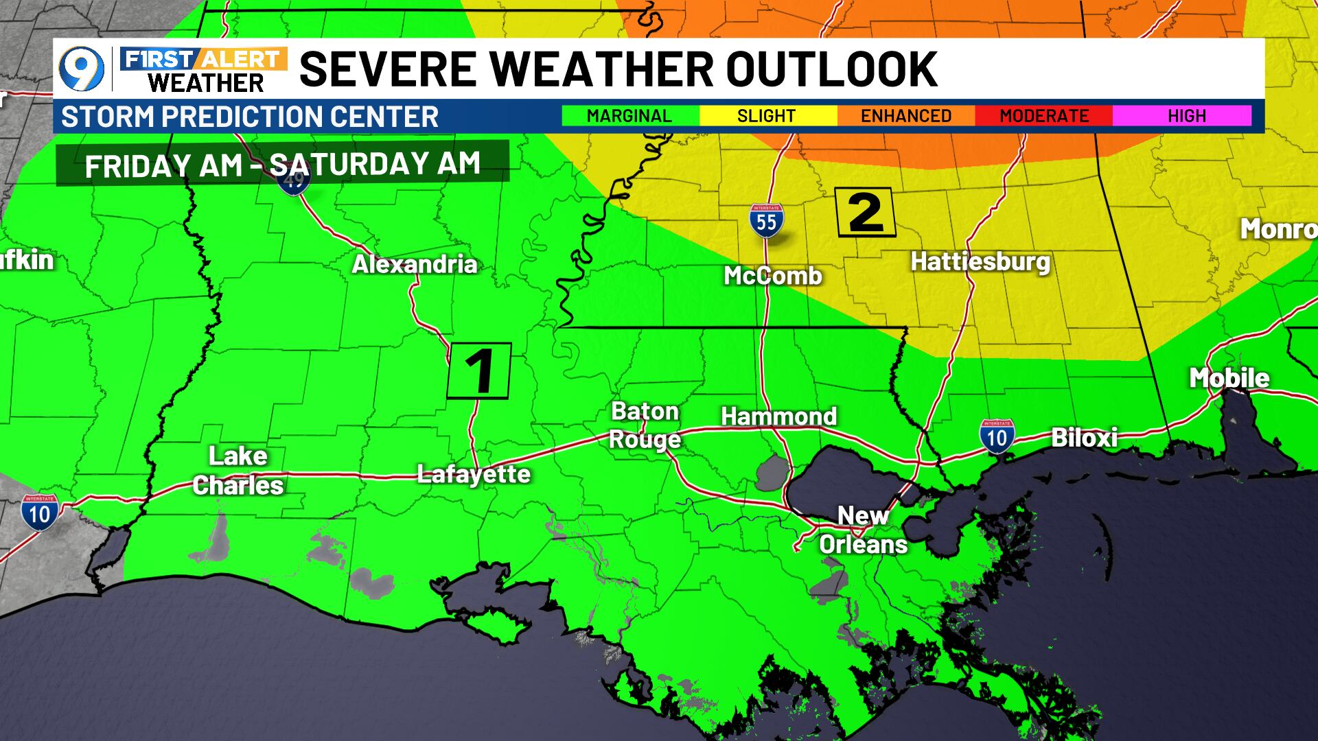 FIRST ALERT: Significant severe weather threat on Saturday