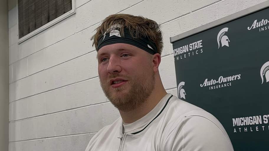 WATCH: Michigan State's Luke Newman Speaks at Pro Day