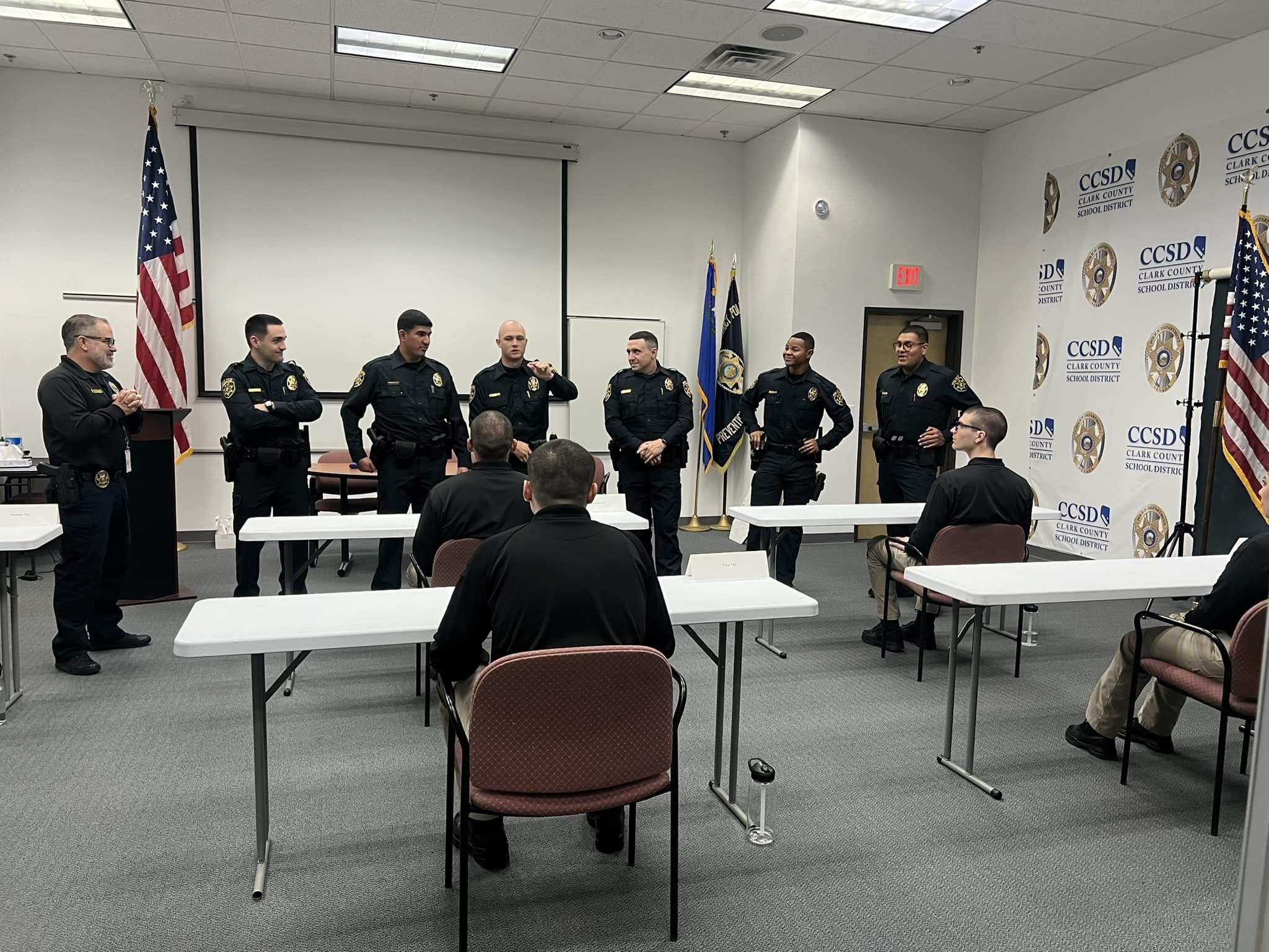 New CCSD police officers discuss school safety concerns after graduation