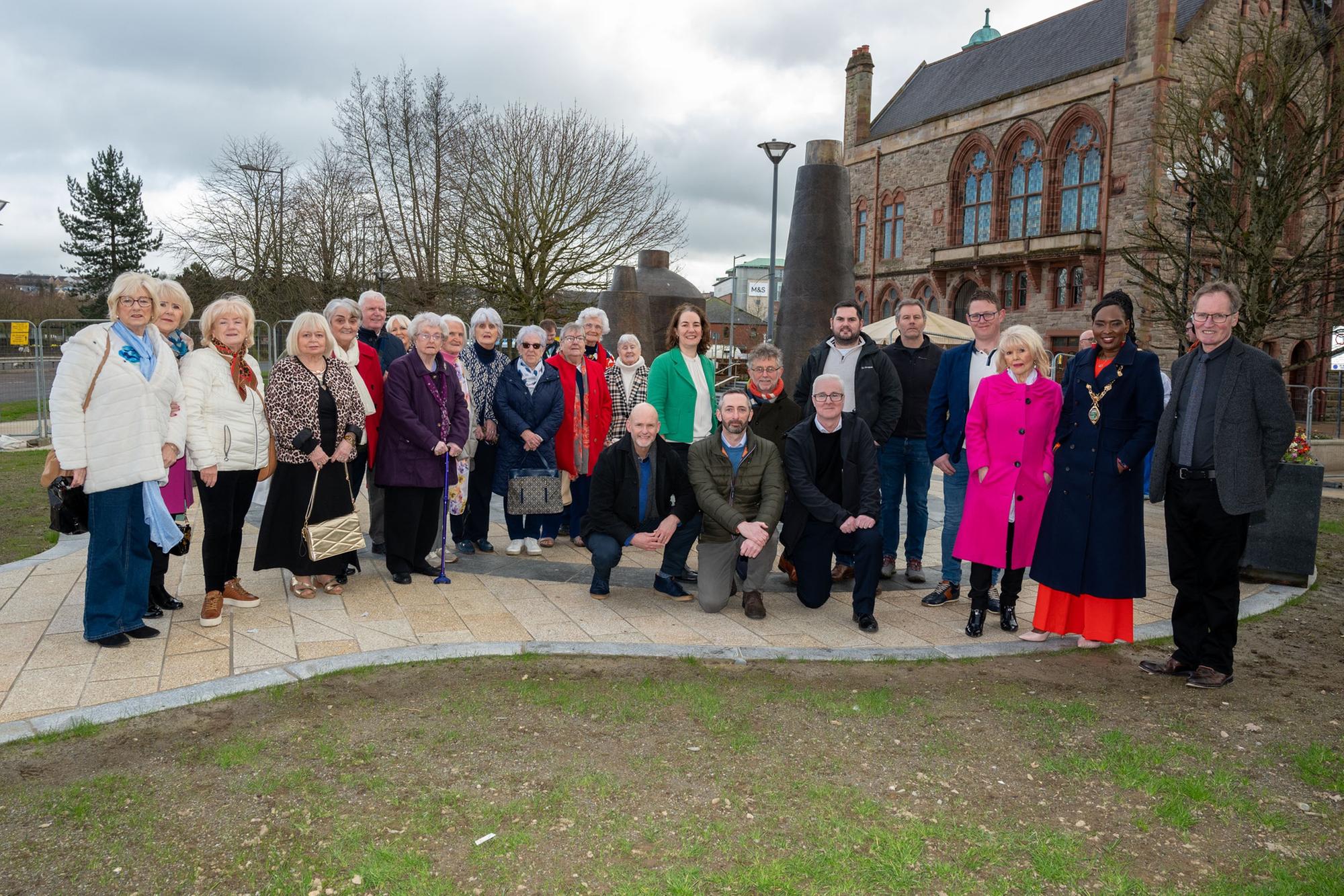 Factory Girls unwrap new public sculpture artwork in Derry city centre