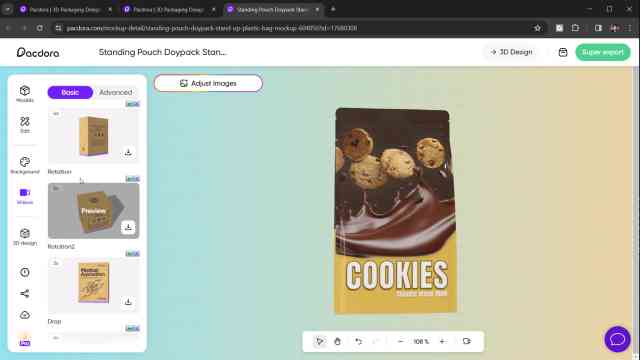 Create 3D Packaging Designs in Pacdora – No Experience Needed!