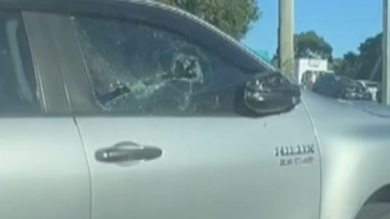 Man charged after allegedly smashing car window with machete
