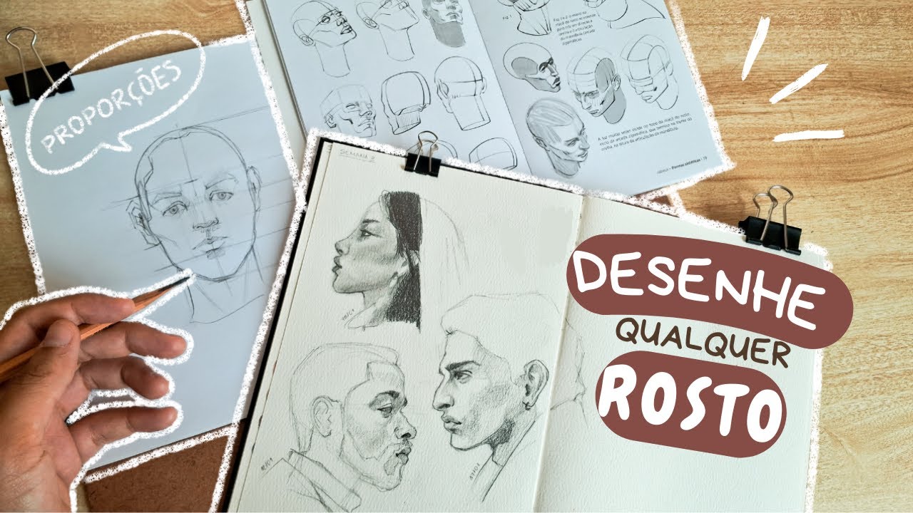 Como Desenhar Rosto e Deixar Seu Desenho Parecido com a Referência ...
