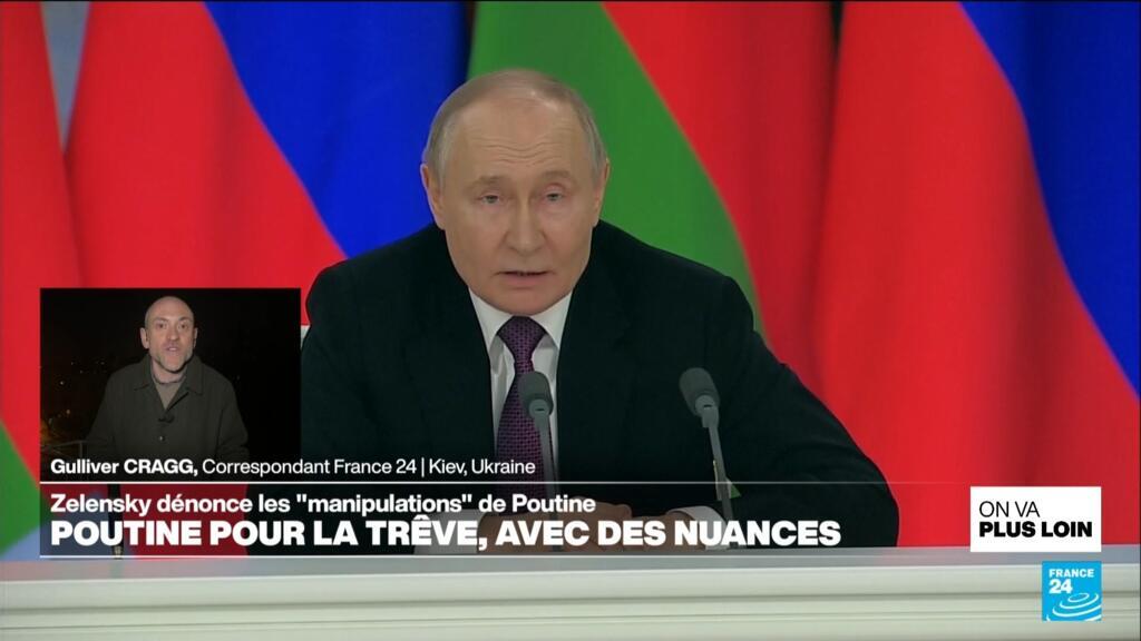 Ukraine: Poutine pose ses conditions à un cessez-le-feu