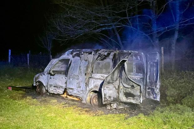 Van destroyed in early hours fire