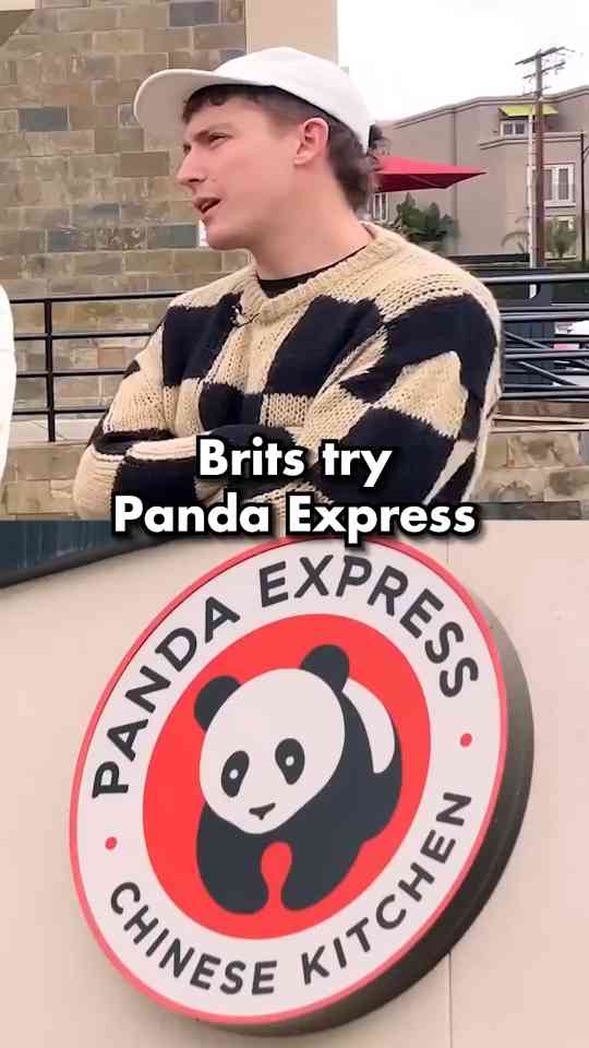 Brits try Panda Express for the first time!