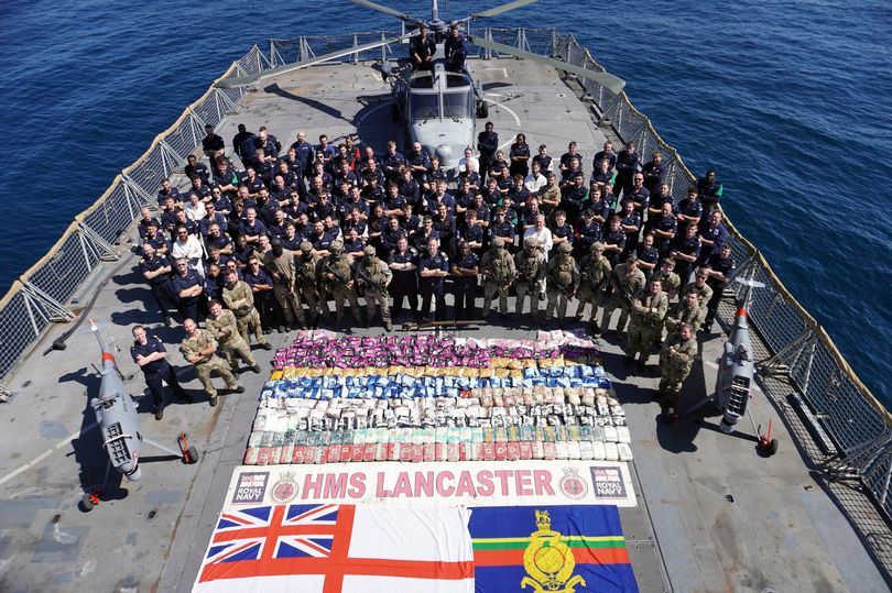 Royal Navy seize and destroy £5.4m drugs in boat raid