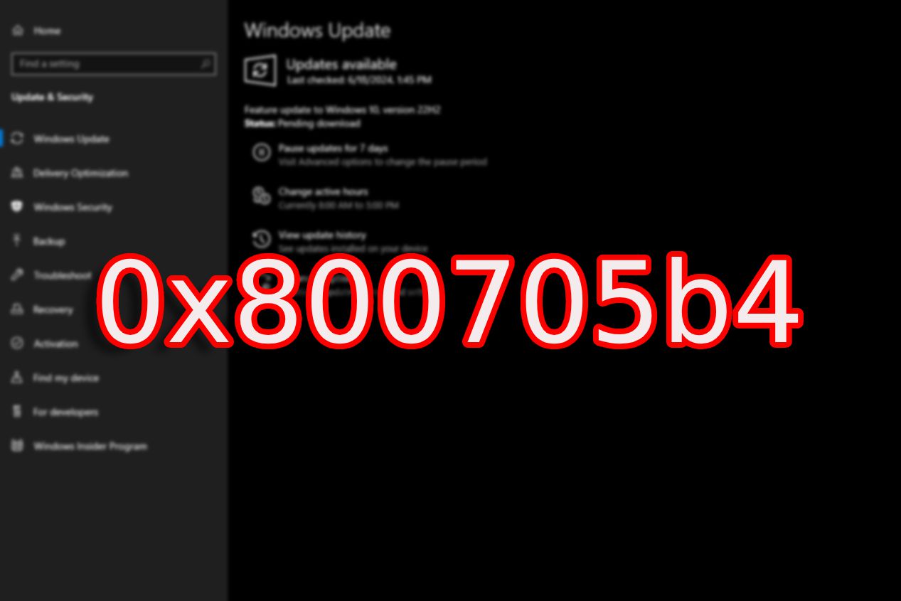 A Comprehensive Guide to Solving the 0x800705b4 Windows Update Error