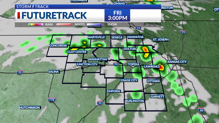 Windy and mild Friday with isolated storms possible