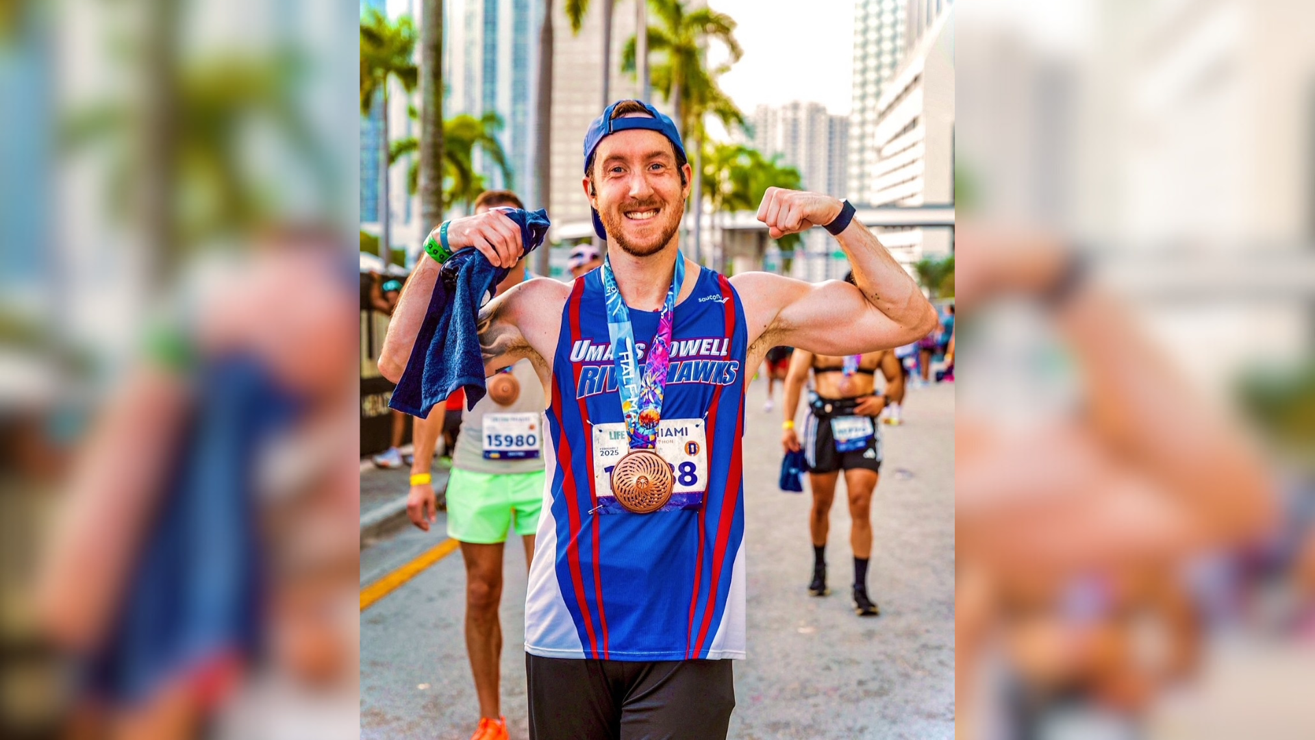 How losing his grandparents to cancer led him to the Boston Marathon