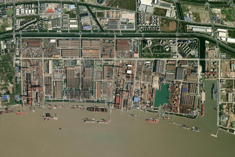 Map Shows America's Shipyards Disappear as China's Naval Empire Rises
