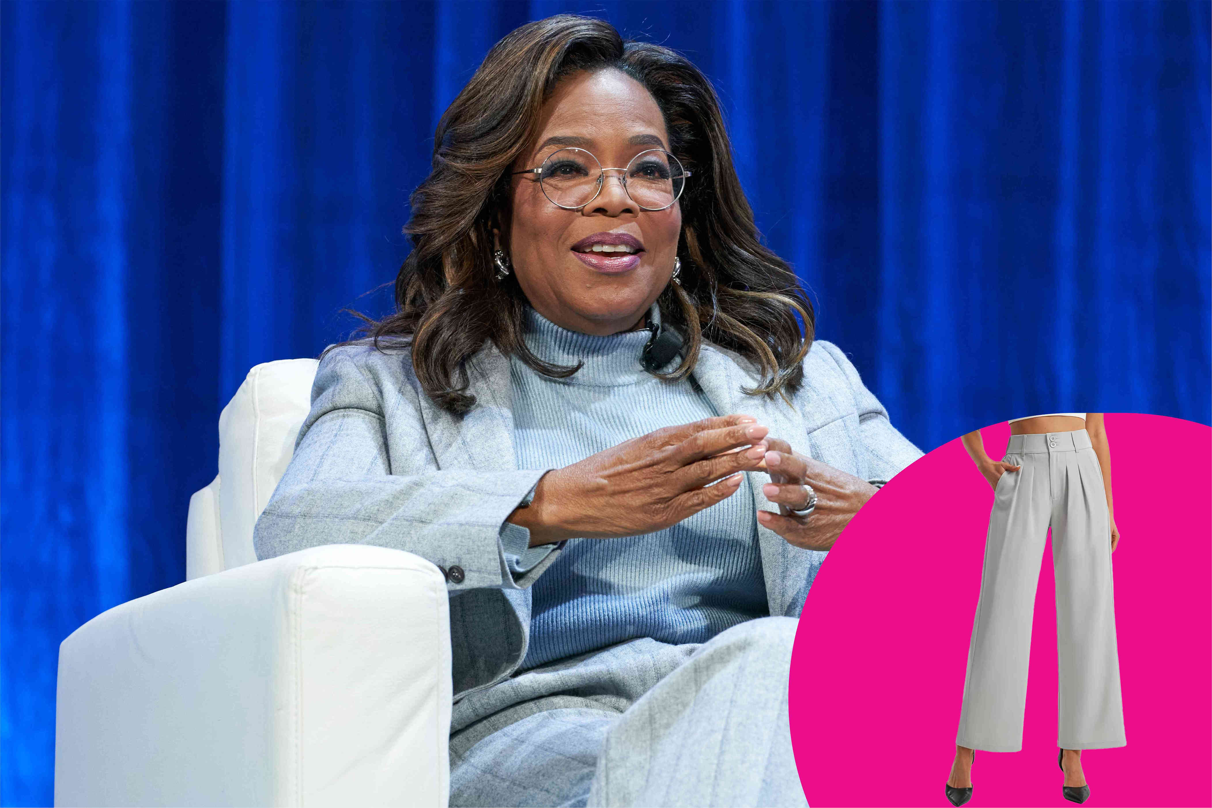 Oprah’s Latest Monochromatic Look Included the Wide-Leg Pants Style You ...