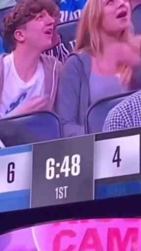 Embarrassing Kiss Cam Rejection Caught on Tape