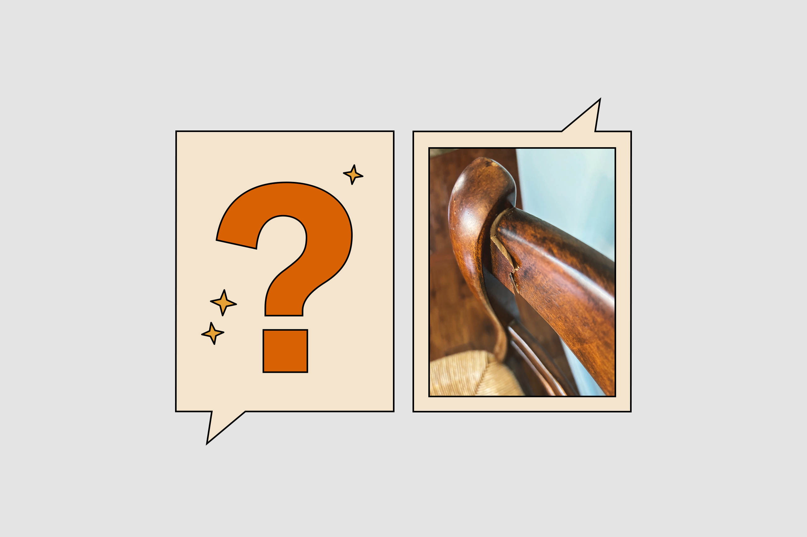 I have a wood dining chair with a broken slat. Can I DIY the repair?