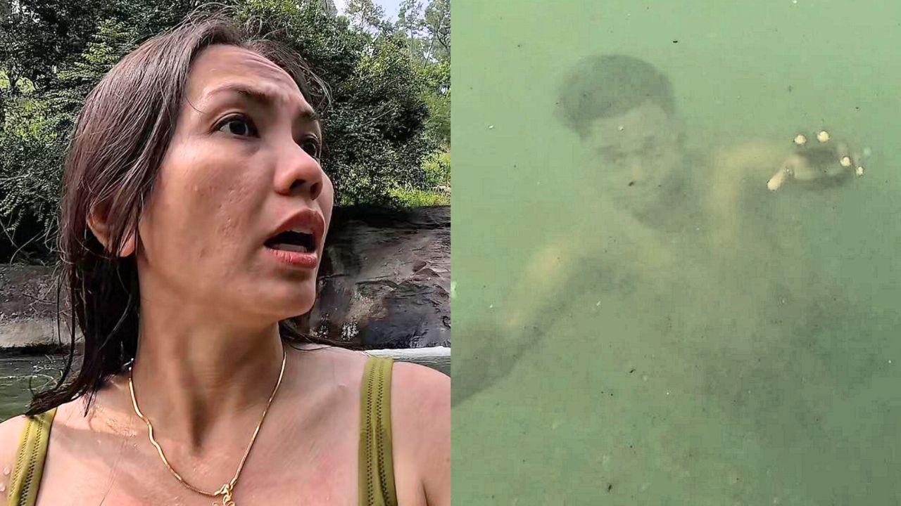Heroic woman rescues drowning man in dramatic footage captured on her GoPro