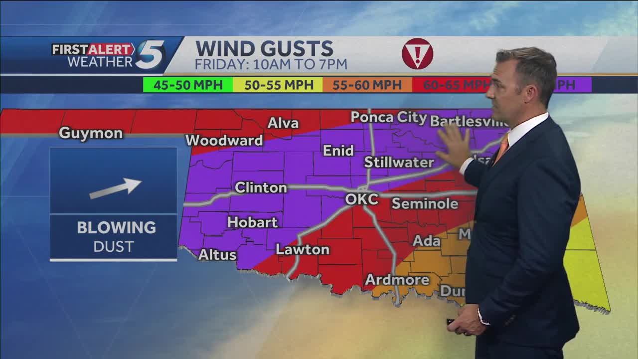 Winds starting to pick up across Oklahoma, in OKC metro