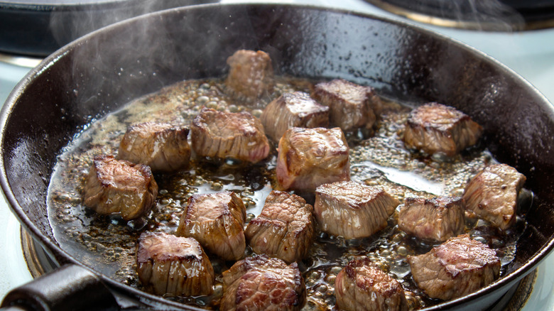 The Crucial Step You Should Never Skip Before Browning Beef