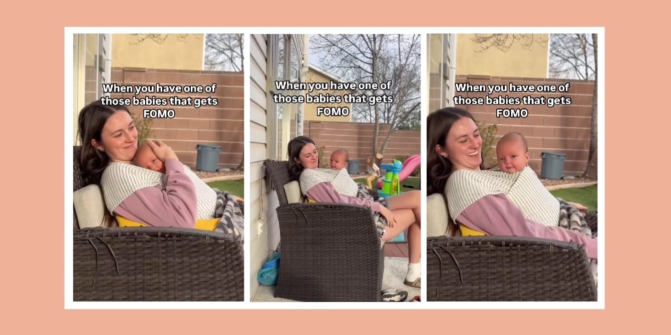 Mom tries to put her ‘FOMO baby’ to sleep—but his reaction is next level