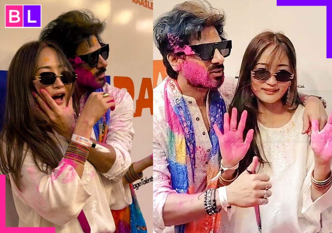 Chum Daran संग Karan Veer Mehra ने खेली पहली बार होली, बॉडीगार्ड बनकर ...