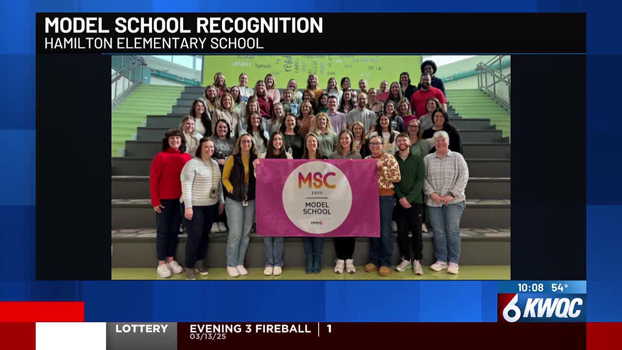 Hamilton Elementary School receives Model School Recognition