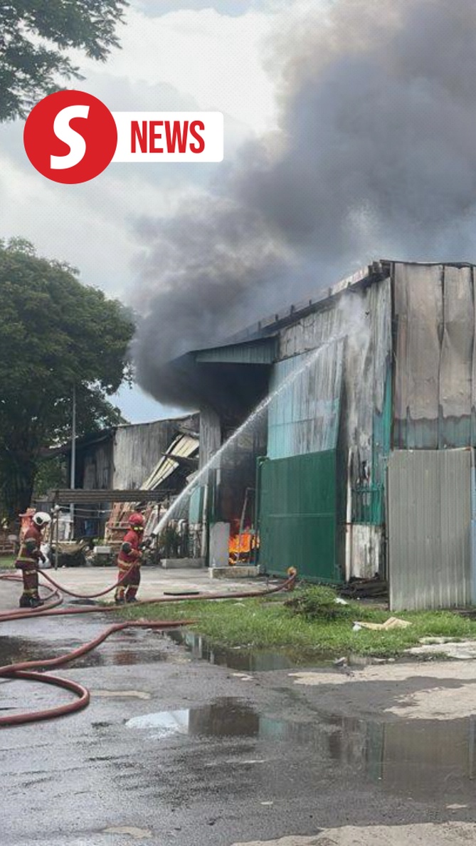 Six factories, warehouse at Puchong Industrial Park damaged in fire