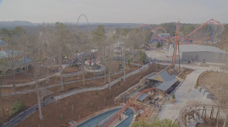 Six Flags Over Georgia debuts latest roller coaster, “Georgia Gold Rusher”