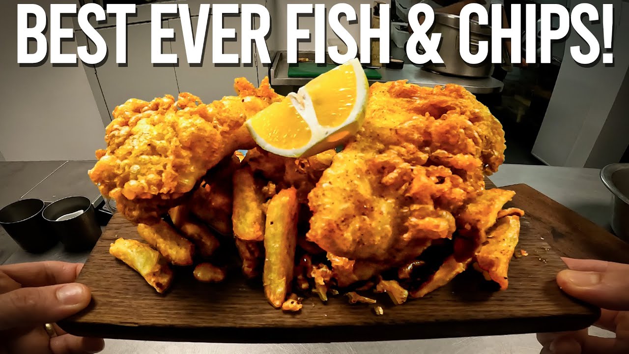 Cooking The Best FISH & CHIPS You'll Ever Have (Restaurant Quality)