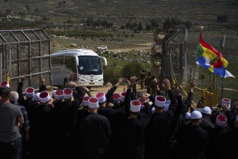 Dozens of Syrian Druze make a rare visit to Israeli-controlled Golan ...
