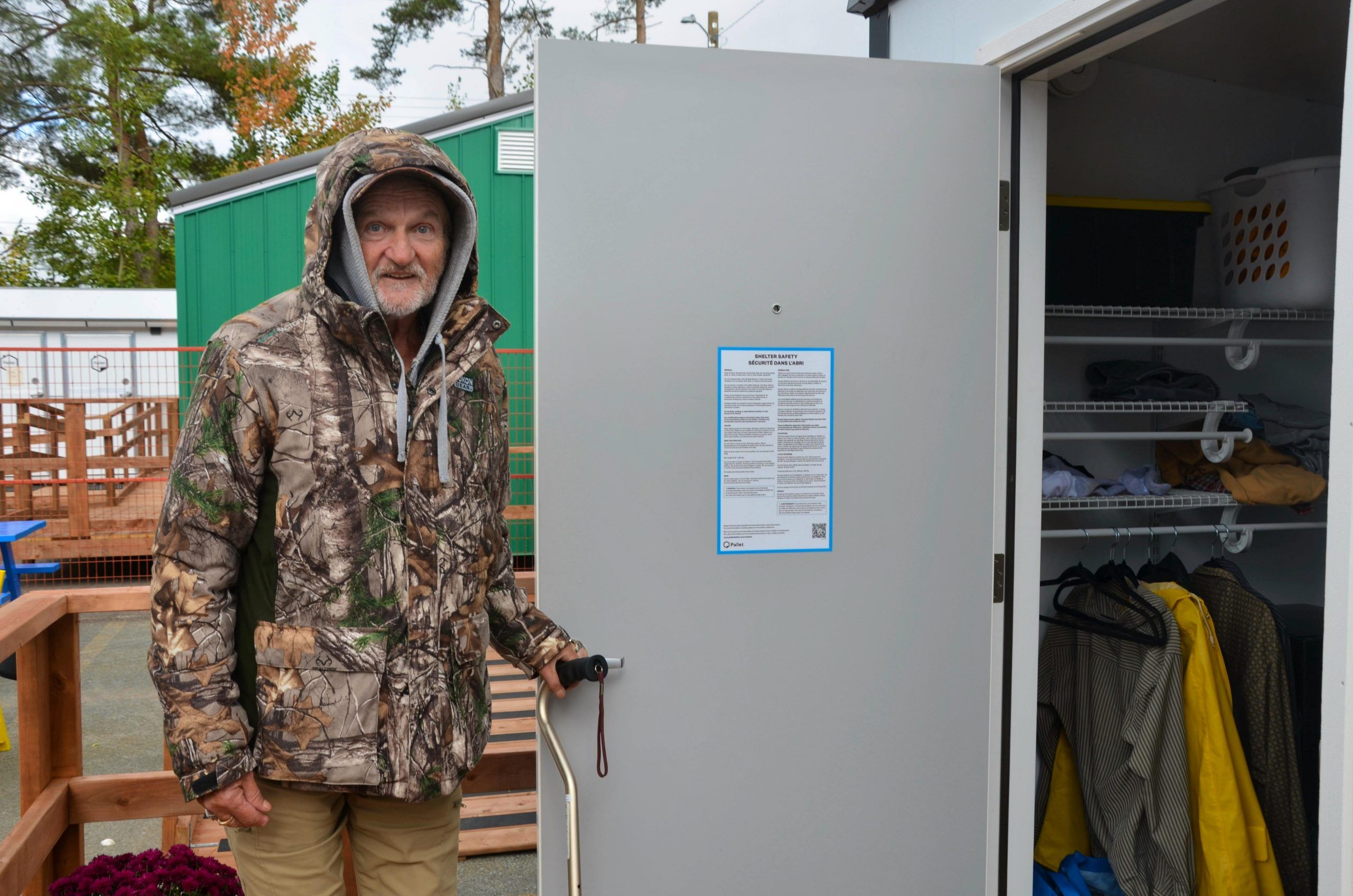 Tiny Meadows Pallet shelter resident in North Kentville, N.S., says experience has been positive