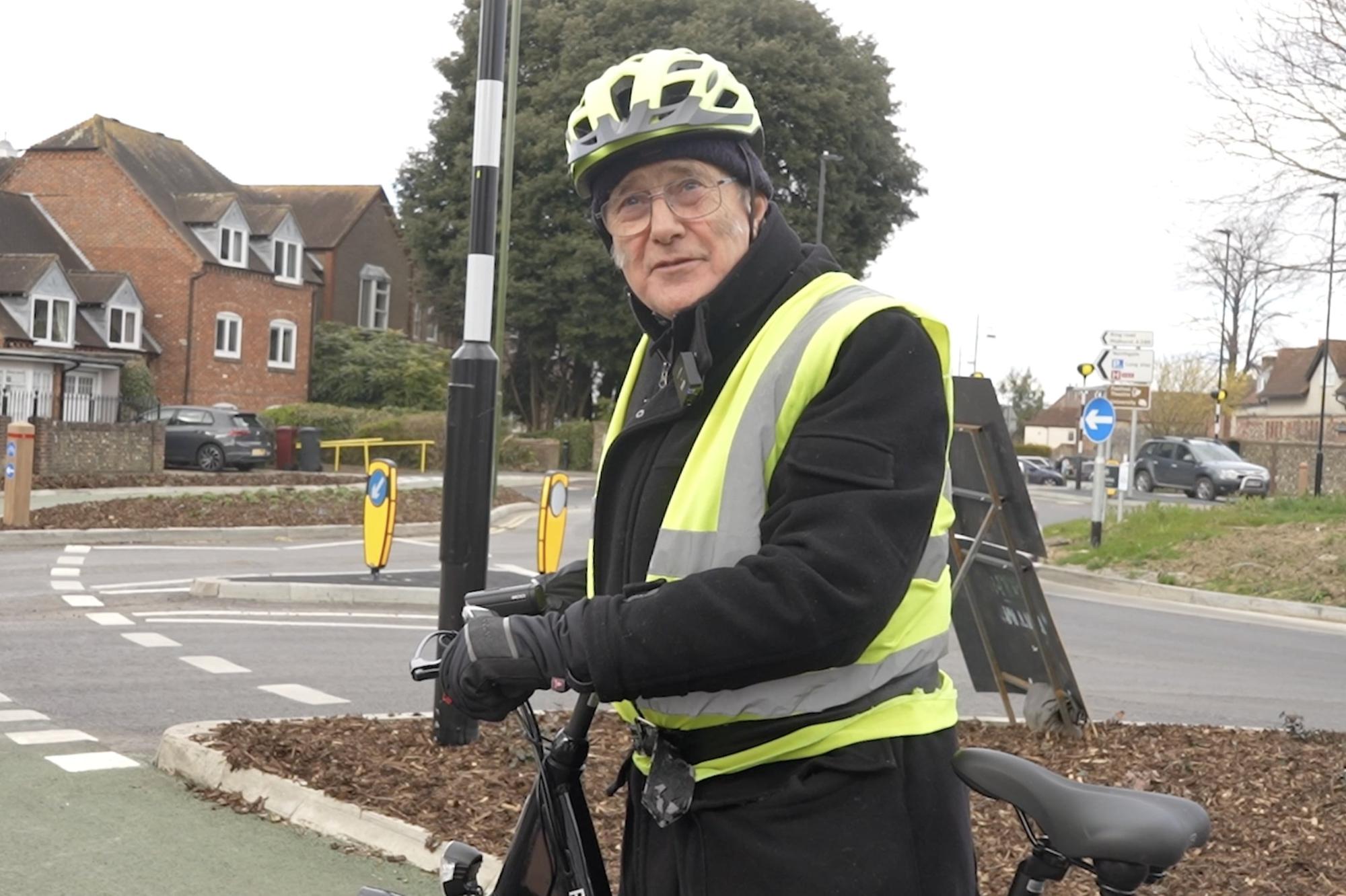 Watch as Chichester locals react to UK's third Dutch-style roundabout