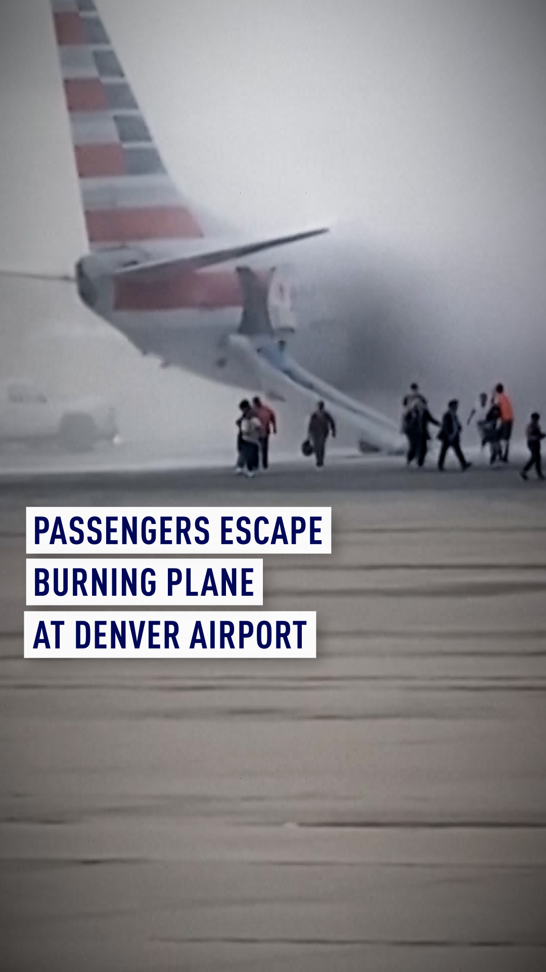 Passengers evacuated after fire on American Airlines plane