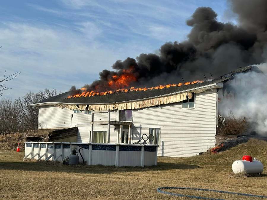 Chief: House ‘total loss’ after large fire in Noble County