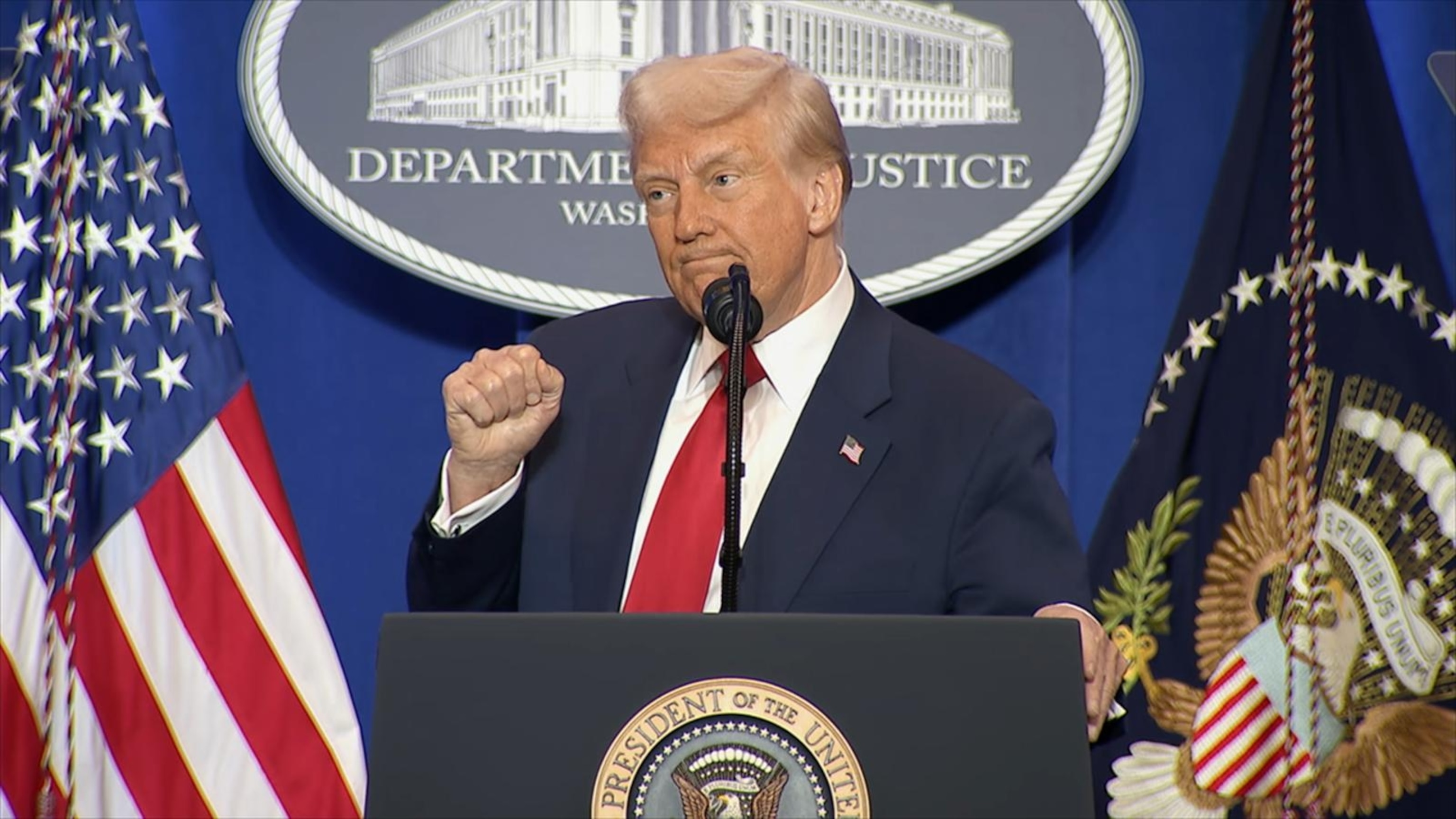 Trump, at Justice Department, decries 'weaponization' after ...