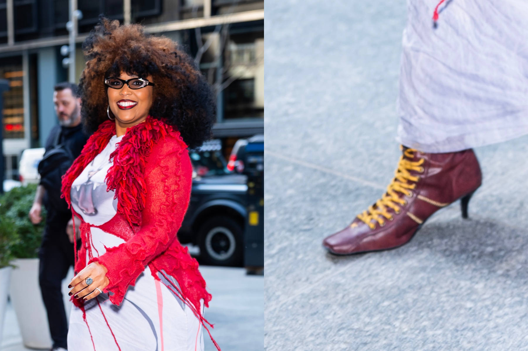 Lizzo Steps Out in NYC Wearing Fierce Stiletto Boxing Boots from Jaded ...