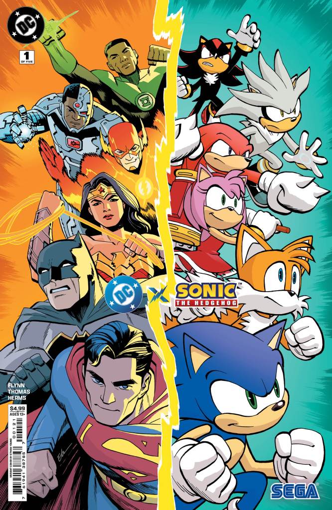 Justice League & Sonic the Hedgehog Collide in New DC Crossover Series