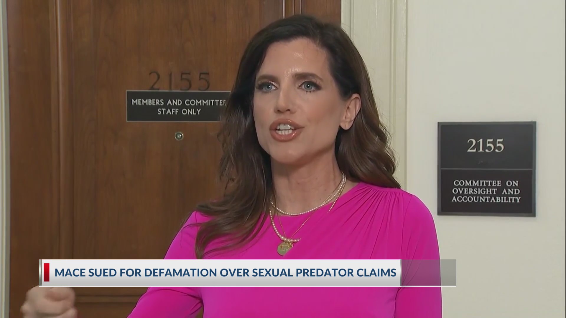 Rep. Mace sued for defamation over sexual predator claims