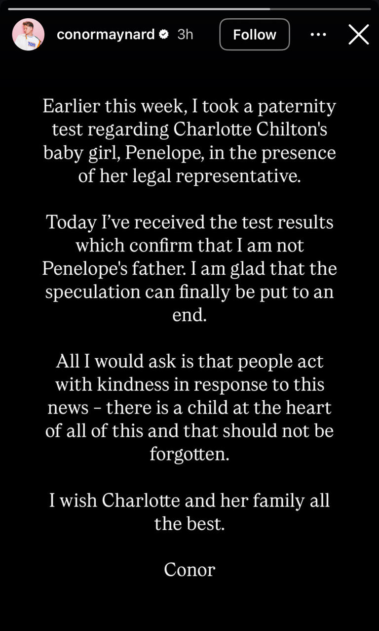 Conor Maynard says he isn't the father of The Traitors star’s baby ...