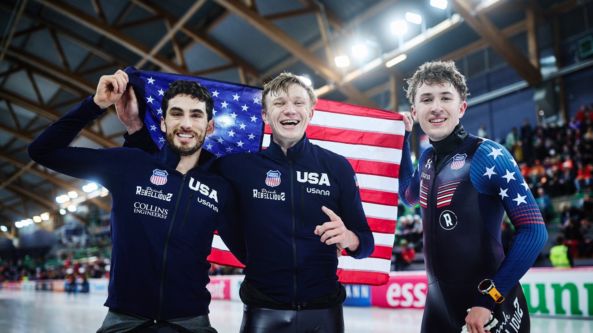 U.S. takes team pursuit gold, Jordan Stolz silver, Cooper McLeod bronze at speed skating worlds