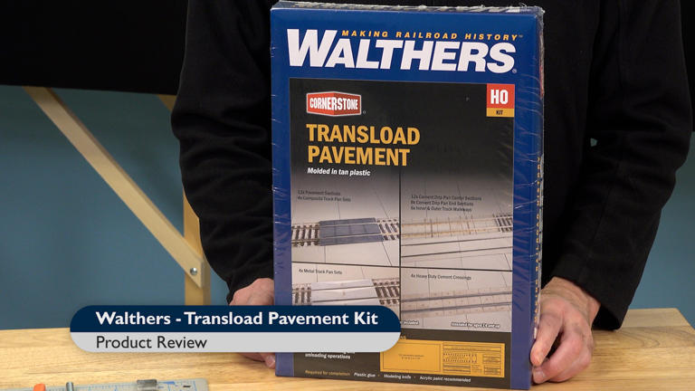 Walthers Cornerstone HO transload facility pavement