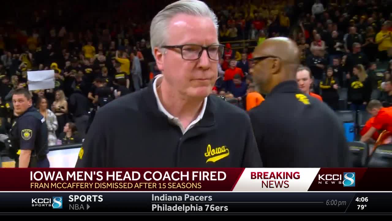 Iowa men's basketball coach Fran McCaffery fired after 15 years
