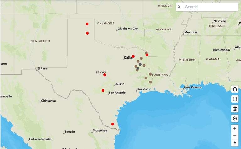Texas Wildfire Map as Blazes Erupt
