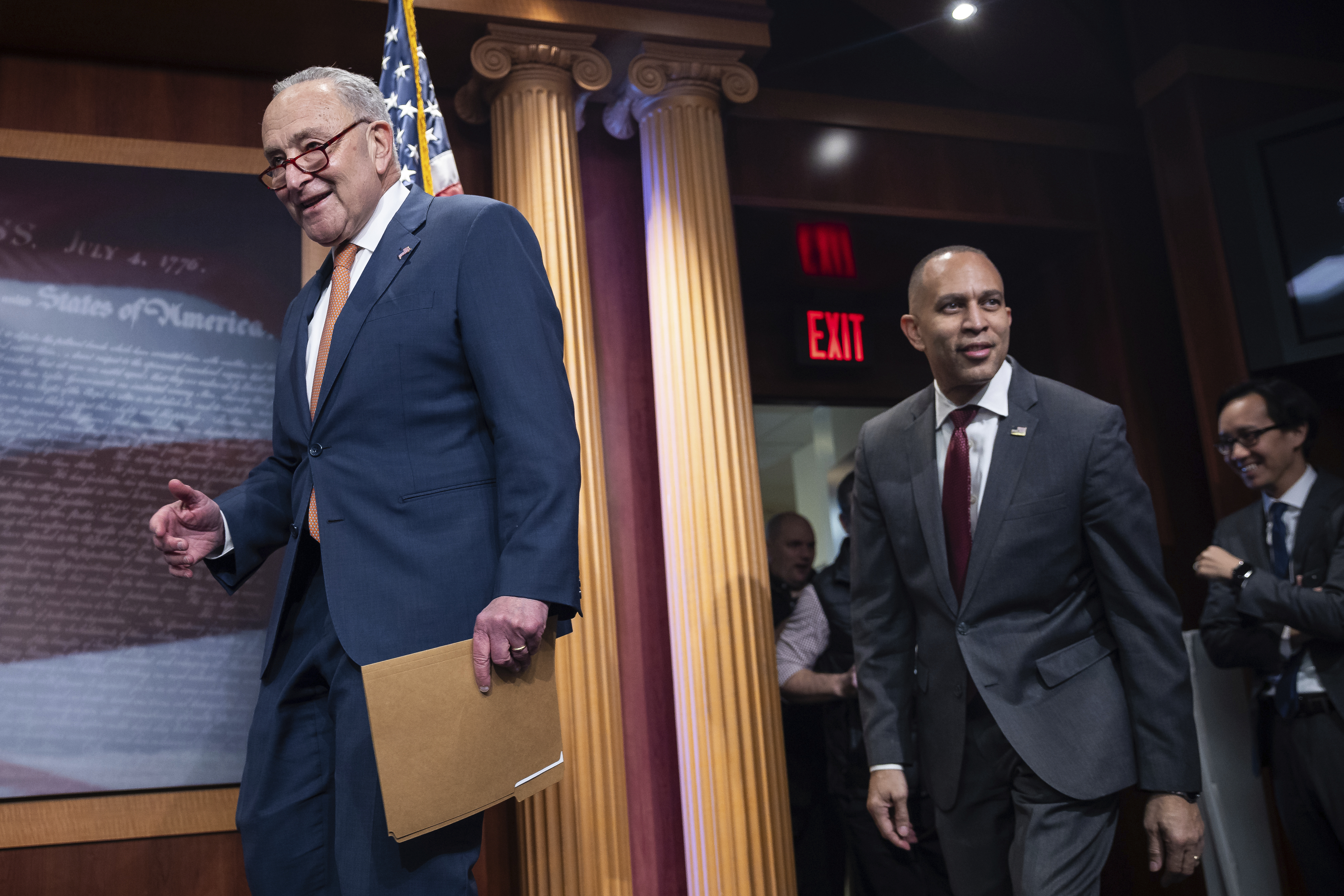 Jeffries and Schumer insist, separately, they are together
