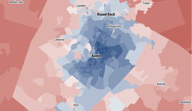 A comprehensive map of how Texans voted in the 2024 presidential election