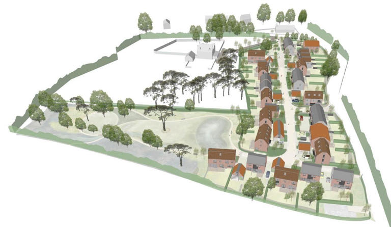 Layout of 30 new homes to replace Earnley Concourse approved