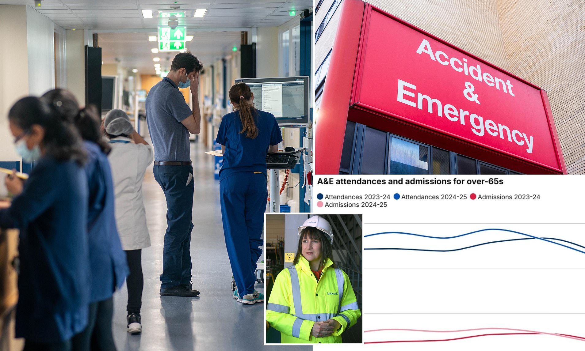 Number of over-65s heading to A&E up by 90,000 amid winter fuel cuts